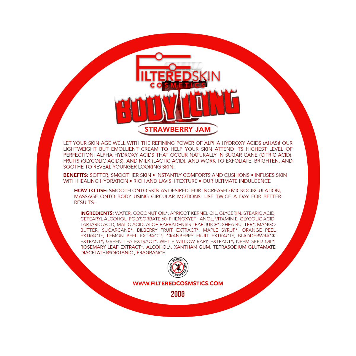 Body Icing Brightening Cream (Strawberry Jam) – Filtered cosmetics